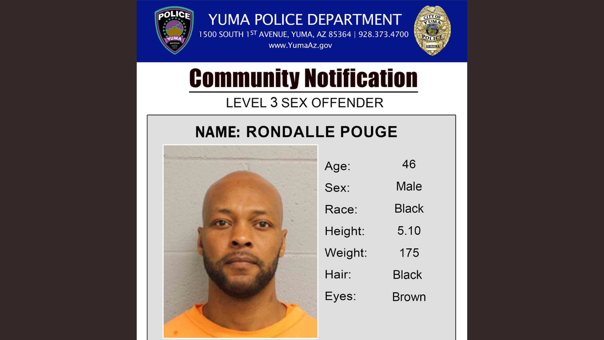 Yuma police notifies community of level three sex offender - KYMA